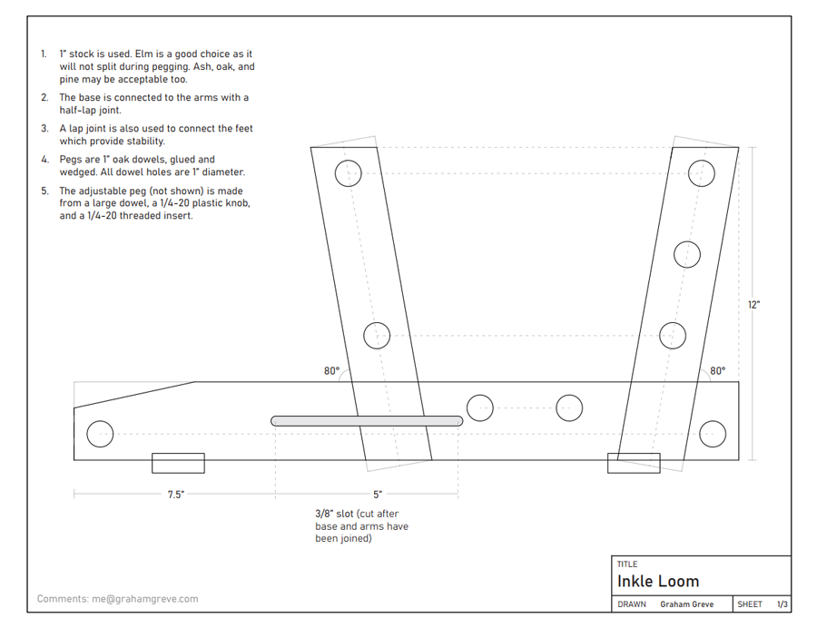 Inkle Loom Pattern Designer